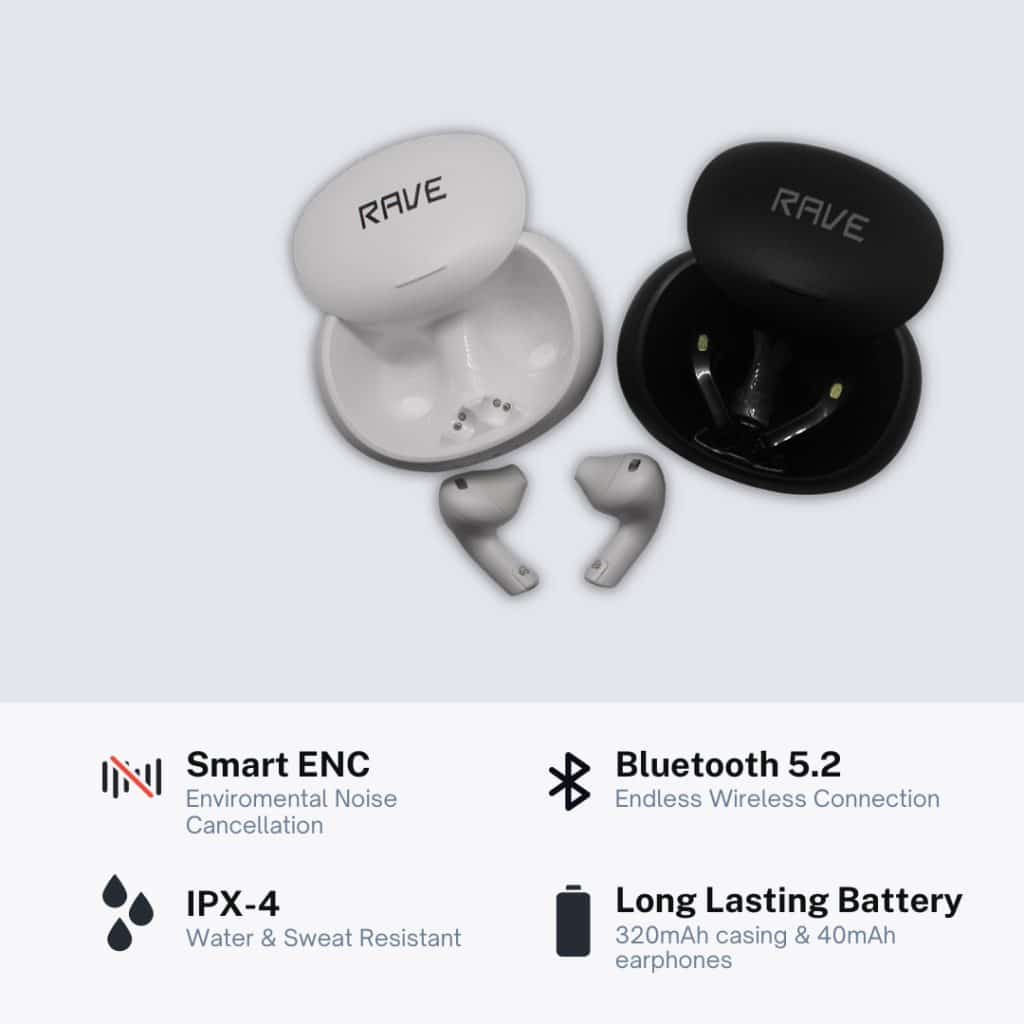 RAVE M10 True Wireless Earbuds | Price in Pakistan